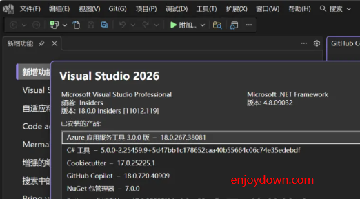EnjoyDown - The Best Download Platform -- Visual Studio 2026